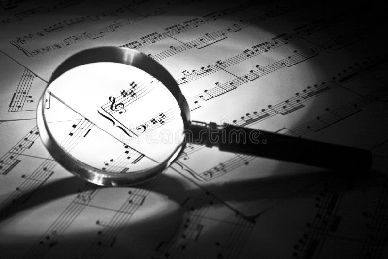 Magnifying Glass Musical Notes Stock Photos - Free & Royalty-Free Stock ...