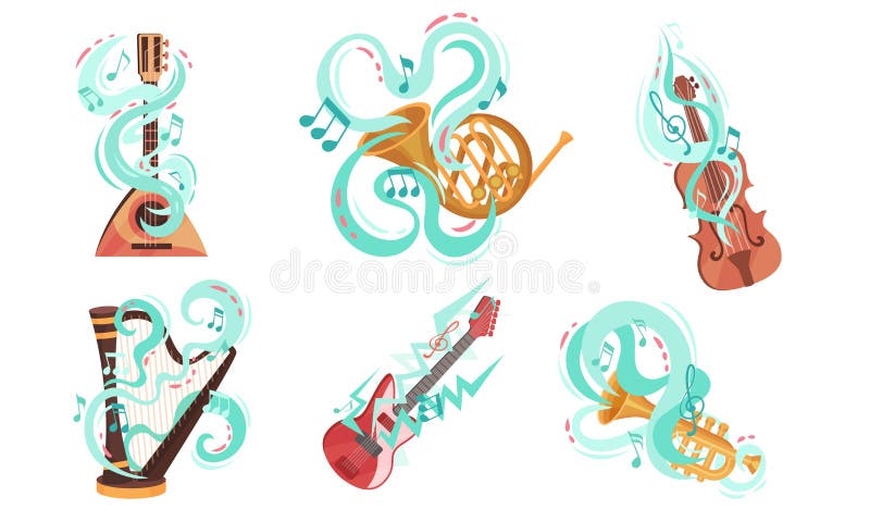 Wind Instruments Stock Illustrations – 2,715 Wind Instruments Stock ...