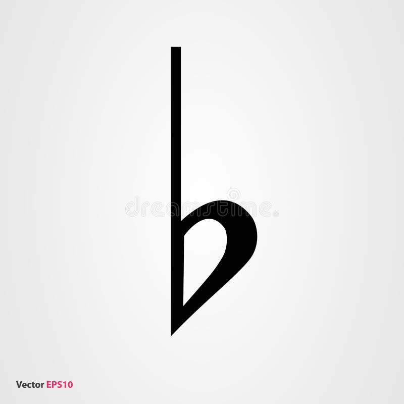 Flat, Sharp and Natural Musical Symbols with Note Stock Illustration ...