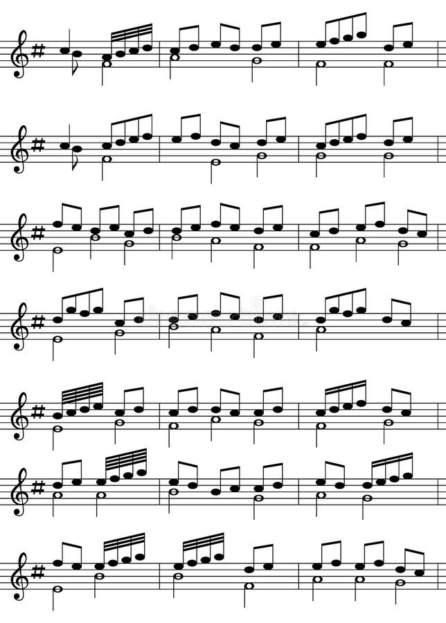 Musical notation stock vector. Illustration of rest - 166897223