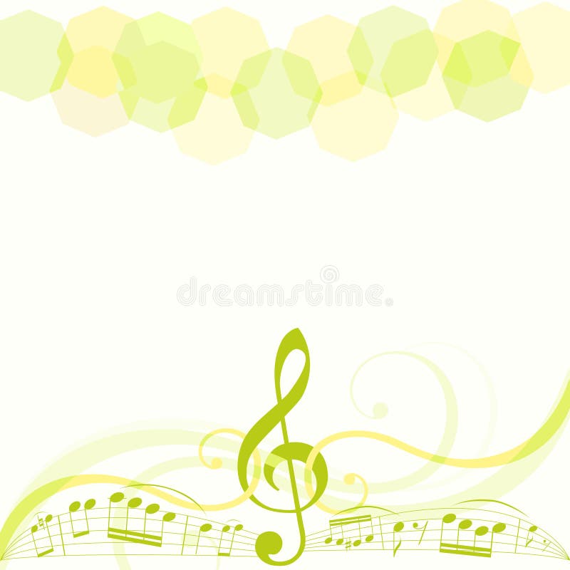 Music Notes Bright Funky Background Stock Illustration - Illustration ...