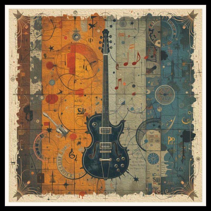 Musical Theme. Pattern for Printing on Wall Decorations Stock ...