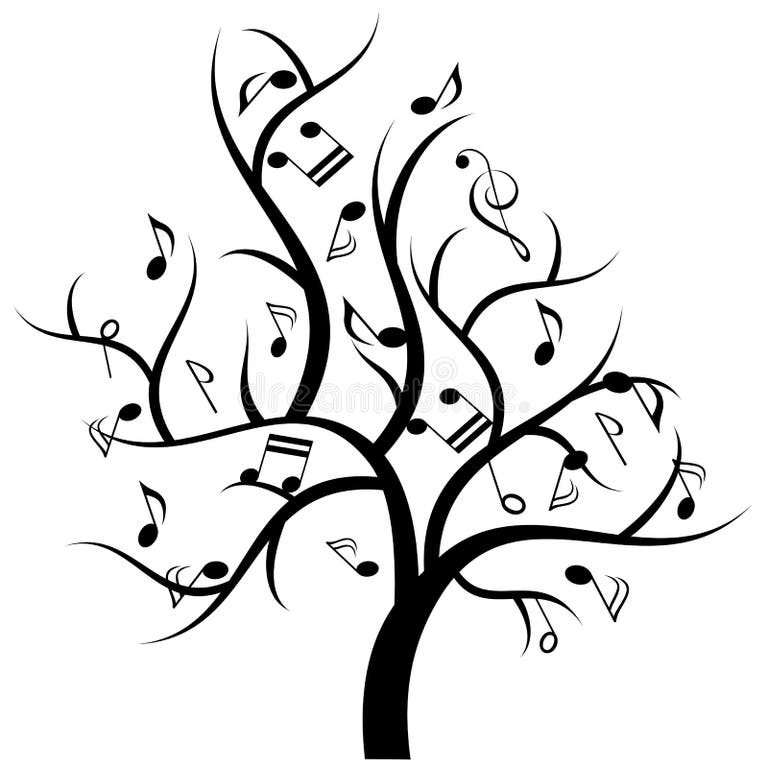 Tree Hanging Music Notes Stock Illustrations – 63 Tree Hanging Music ...