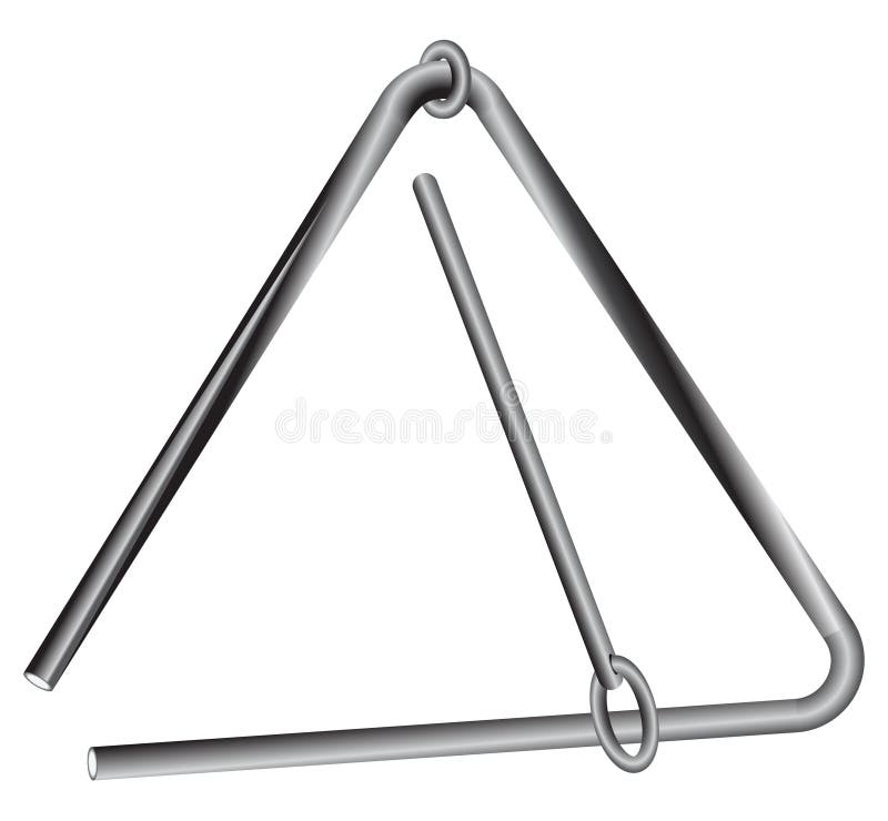 Musical triangle stock illustration. Illustration of bent - 38522030