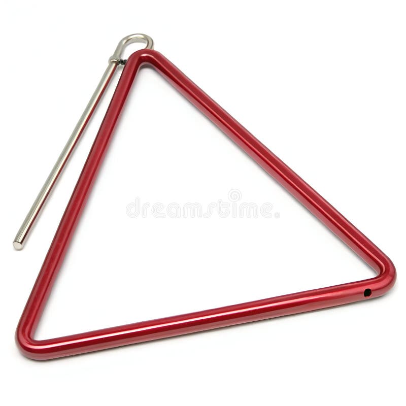 Musical Triangle Isolated on White Background Stock Illustration ...