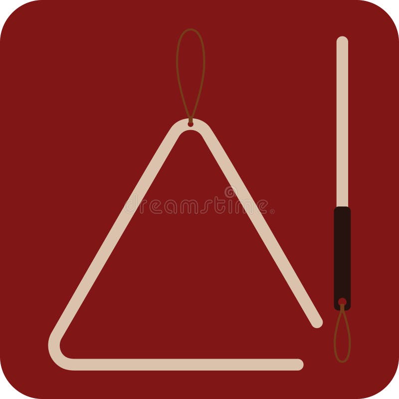 Triangle Musical Instrument Vector Illustration Stock Vector ...