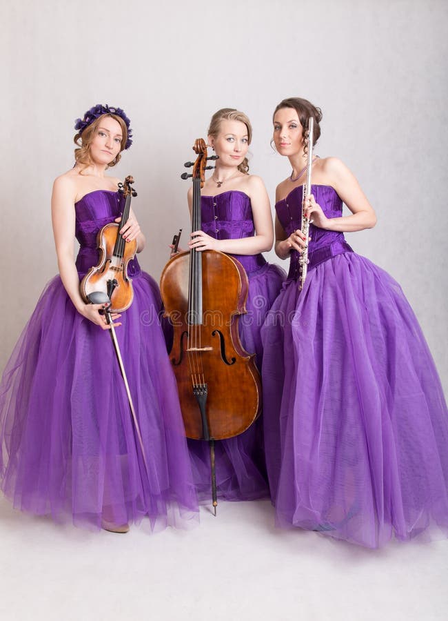 Musical trio stock image. Image of studio, musician, fashion - 53624705