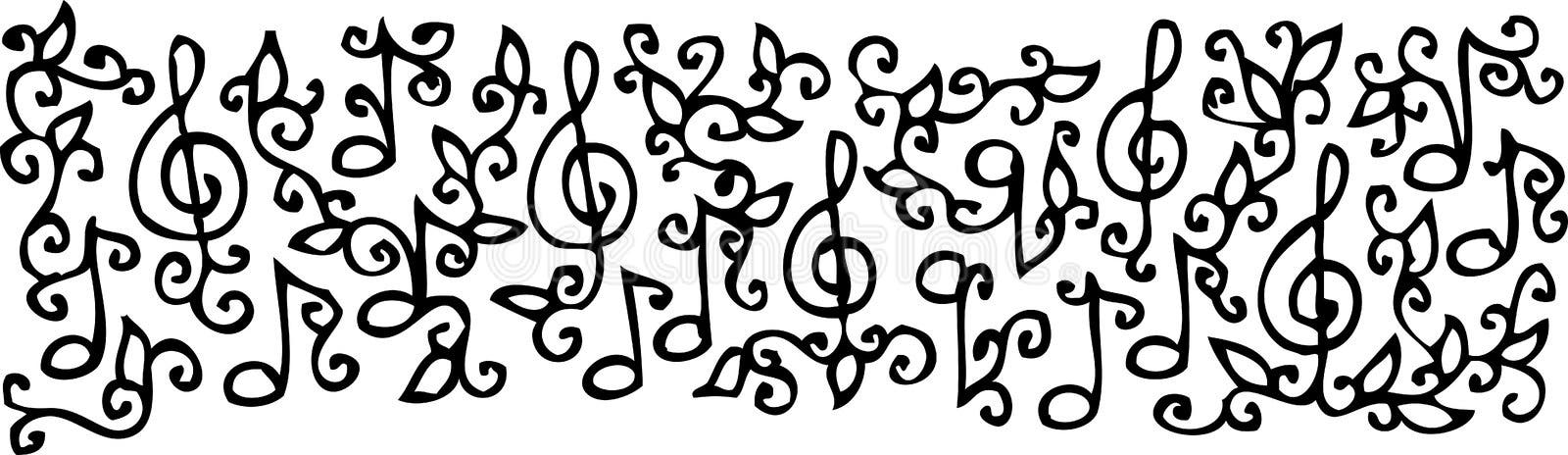 Musical Notes with Butterflies Stock Vector - Illustration of abstract ...