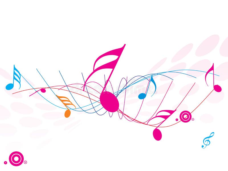 Musical Wave of Musical Notes Stock Vector - Illustration of choir ... Musical Wave of Musical Notes Stock Vector - Illustration of choir ...