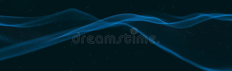 Musical Wave of Particles. Sound Structural Connections. Abstract ...