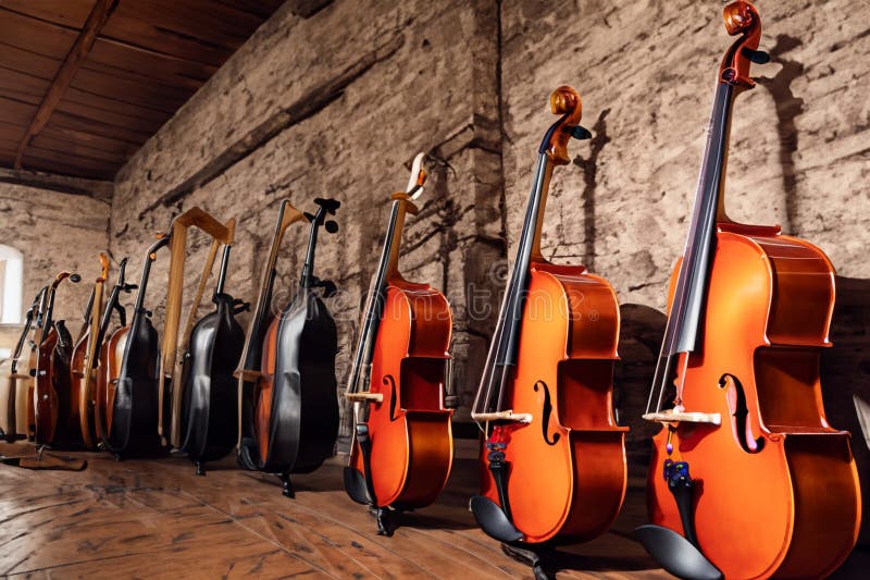 In the Musical Workshop stock illustration. Illustration of skill ...