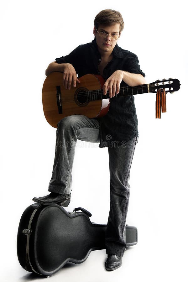 Musican stock photo. Image of playing, caucasian, bard - 16532408