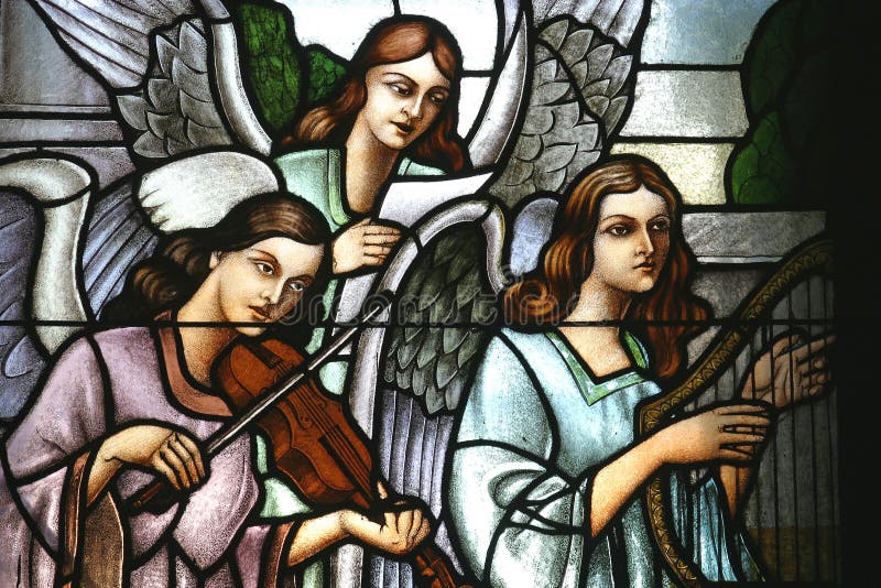 Musician angels stock photo. Image of flute, christian - 20484738