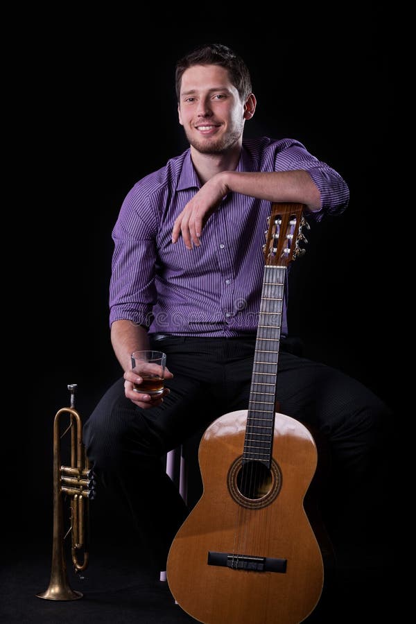 Professional guitar player stock photo. Image of partner - 38810202