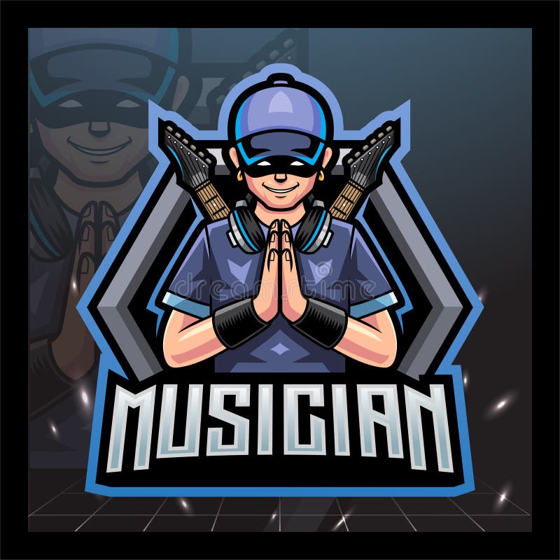 Musician Mascot E Sport Logo Stock Illustrations – 5 Musician Mascot E ...