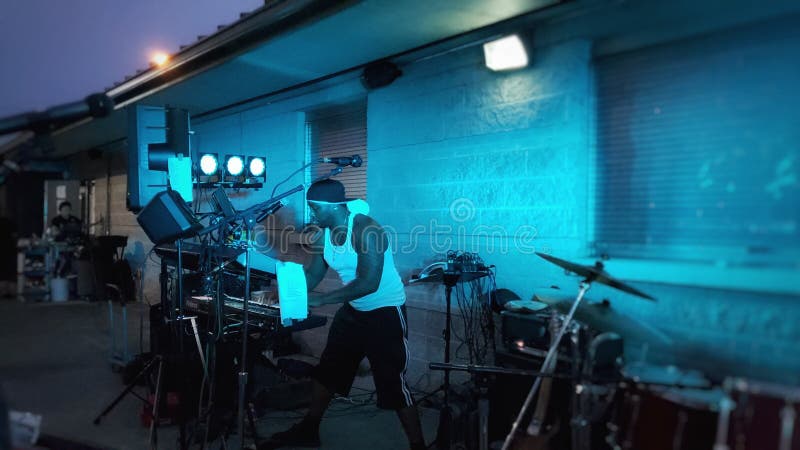 Musician Performance Outside at East 55th Marina Pier in Cleveland ...