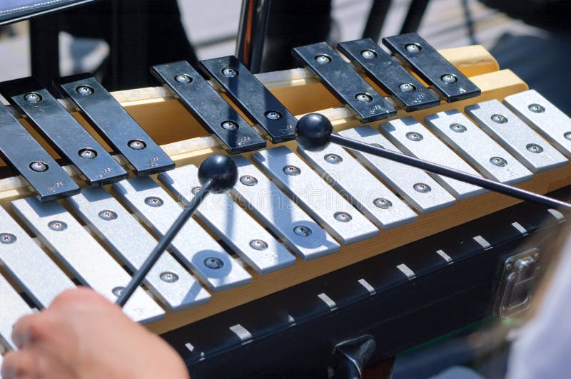 Musician play metallophone stock photo. Image of resonator - 60306250