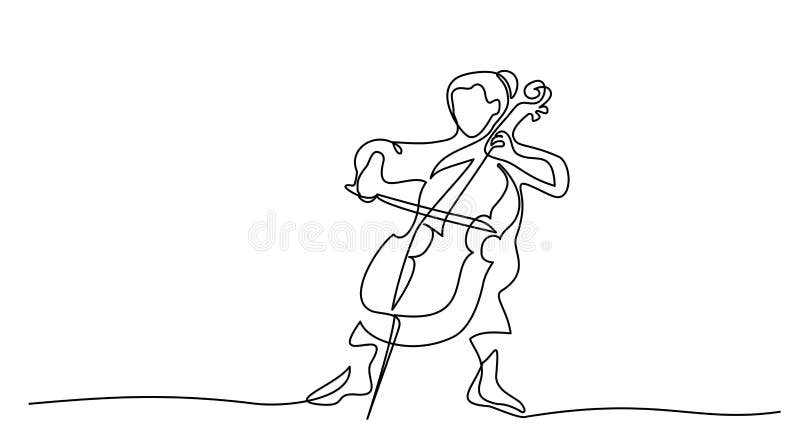 Cello Player Silhouette Stock Illustrations – 145 Cello Player ...