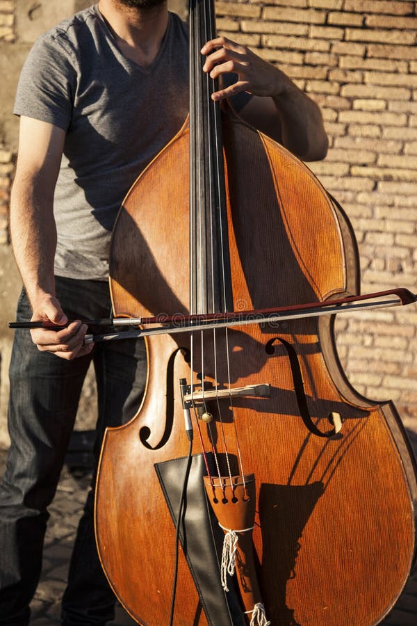Musician playing the cello stock photo. Image of sound - 182245964