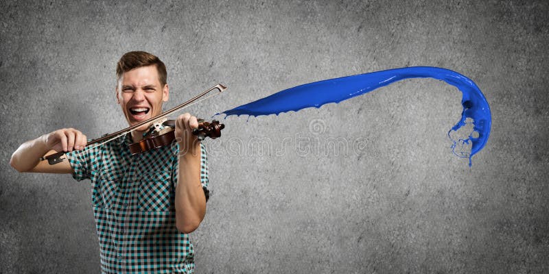Musician playing violin stock image. Image of musician - 47947713
