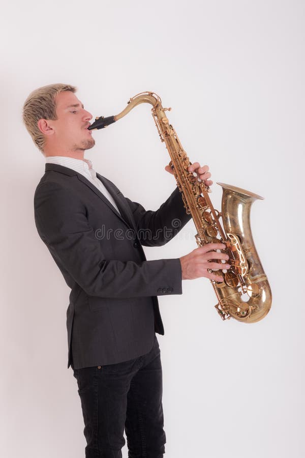 Musician in profile stock image. Image of studio, portrait - 160803751