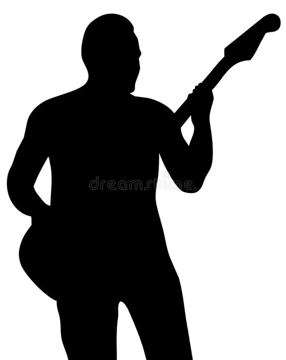Musician Player Singer Silhouette Shape Stock Illustrations – 59 ...