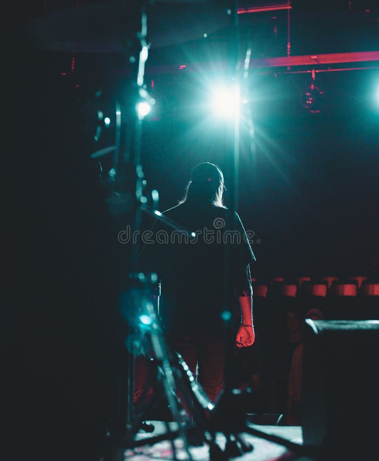 Musician on the Stage during the Concert Stock Photo - Image of party ...