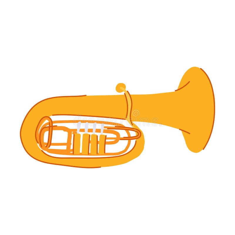 Musician Tuba Cartoon Vector Illustration Stock Illustration ...