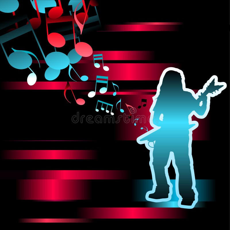 Musician vector stock vector. Illustration of guitar, metal - 5441148