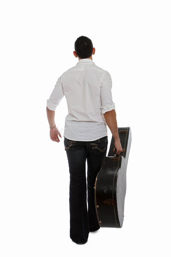 Musician walking away stock photo. Image of musician - 22088698