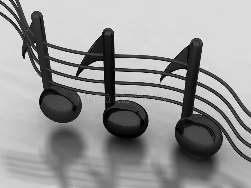 Distorted Notes stock image. Image of measures, black - 3029191