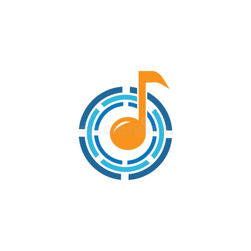 MUSIK LOGO VECTOR ILUSTRAATE TEMPLATE Stock Abbildung - Illustration ...