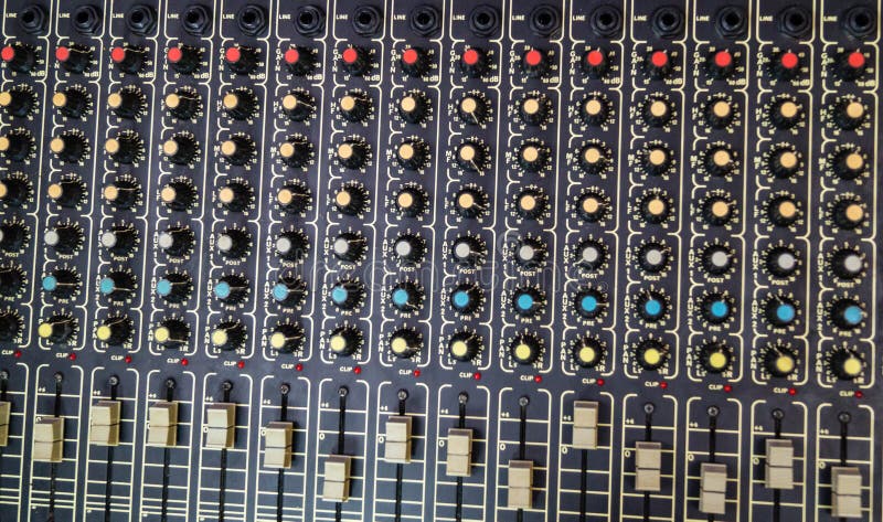 Musik mixing desk stock image. Image of controls, composer - 154021203