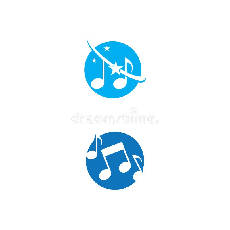 Musik Note Logo Template Vector Symbol Stock Illustration ...