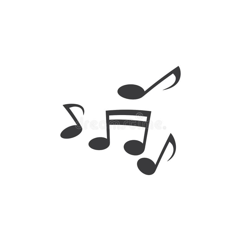 Musik Note Logo Template Vector Symbol Stock Vector - Illustration of ...