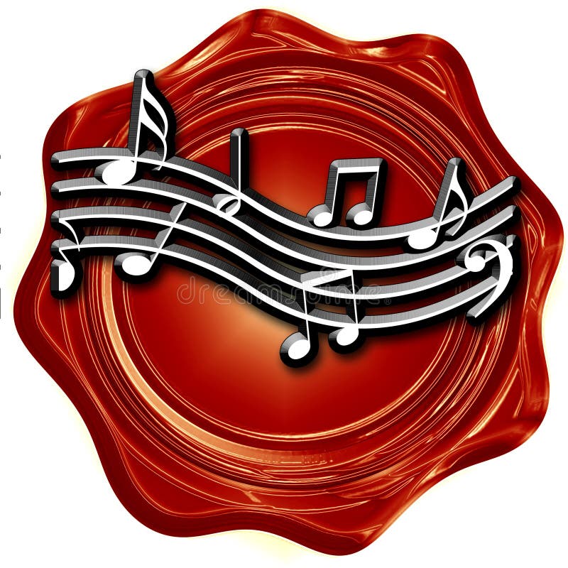 (Musik und Ton) stock abbildung. Illustration von elegant - 68763715