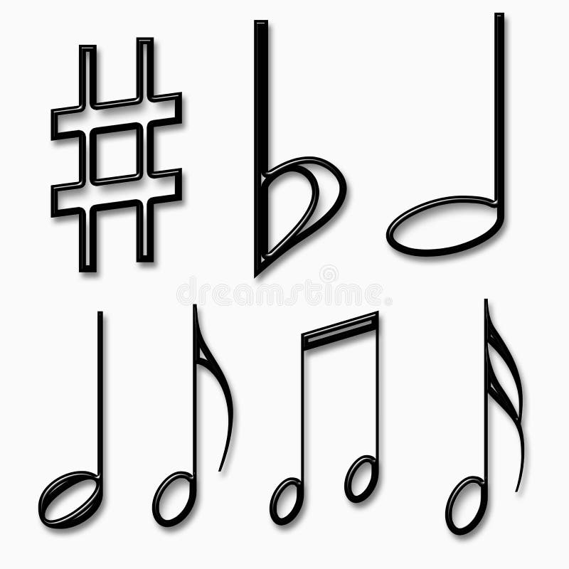 Musiksymbol stock abbildung. Illustration von rhythmus - 6540887