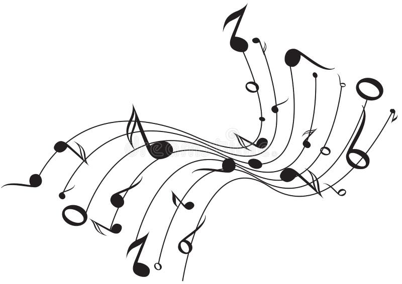 Musikwellen vektor abbildung. Illustration von viertel - 7370455