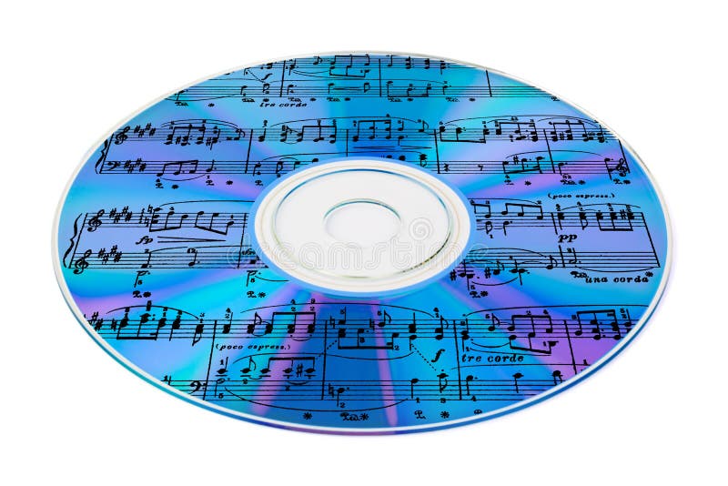 Notes Bleues De CD Et De Musique Image stock - Image du sonore ...