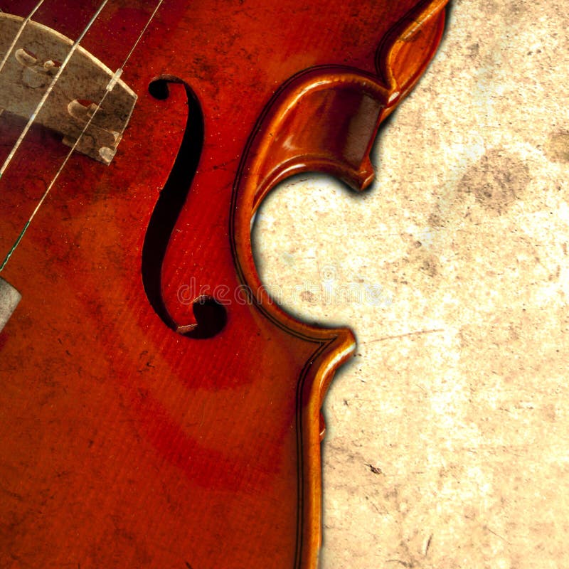Violon Avec Des Notes De Musique Image stock - Image du noir, brun ...