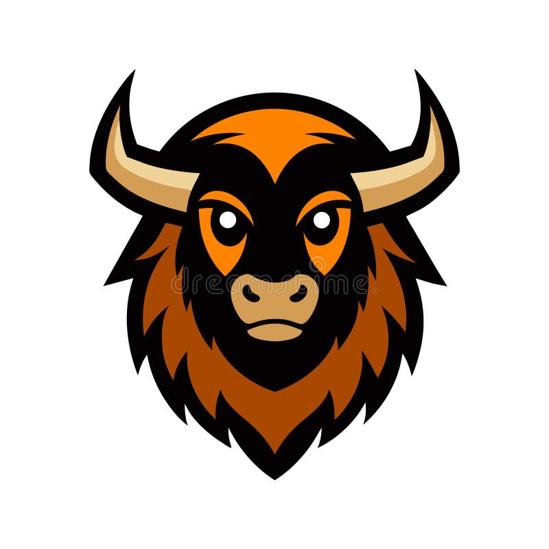 Stylized muskox stock vector. Illustration of bull, animal - 55119301