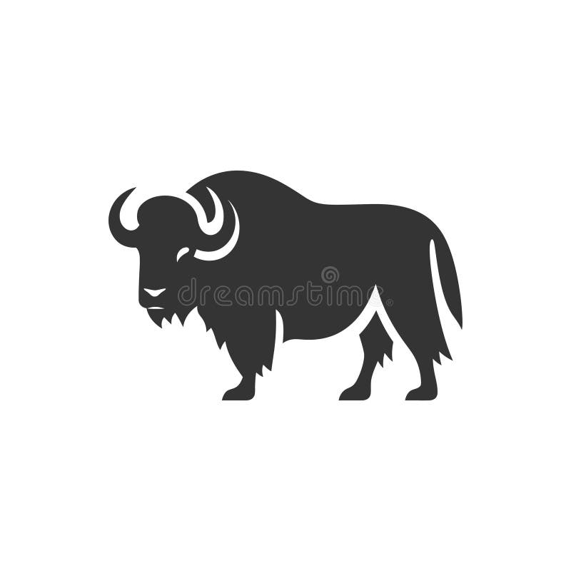 Musk ox icon stock vector. Illustration of font, vector - 293140086