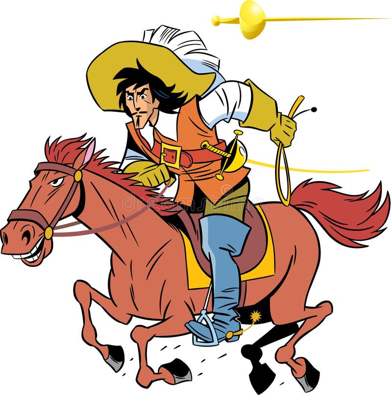 Three Musketeers stock vector. Illustration of clothing - 20795761