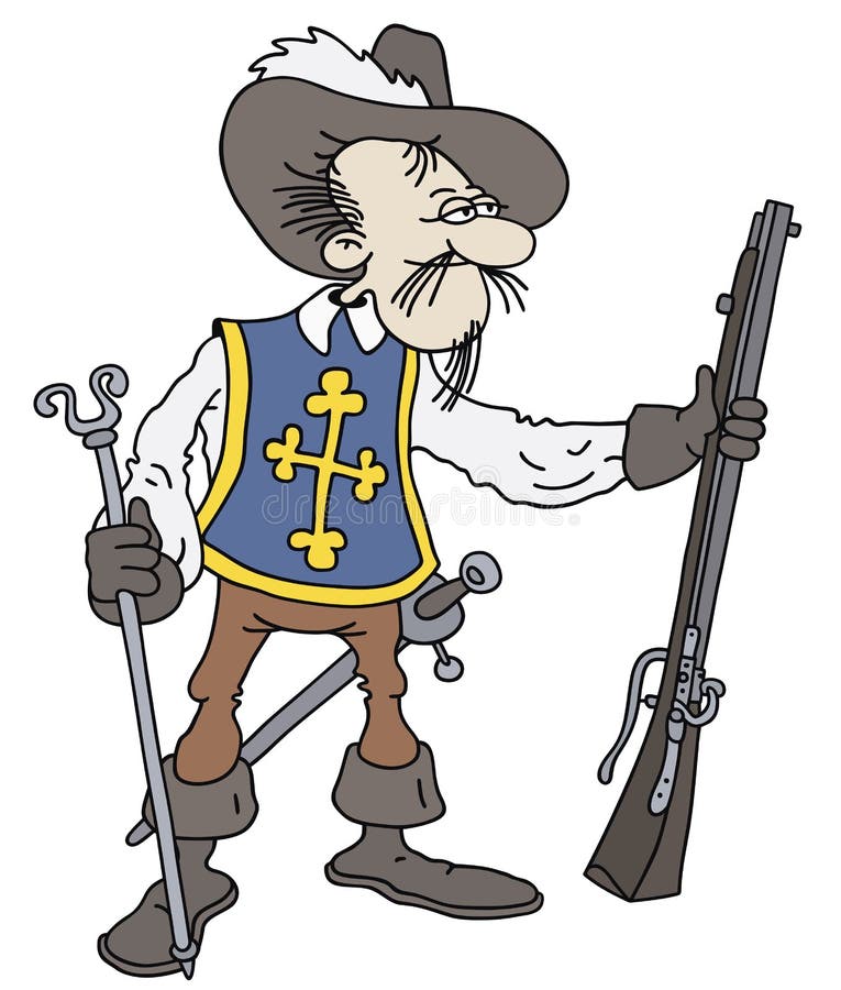 Musketeer stock vector. Illustration of aristocrat, beefeater - 42998384
