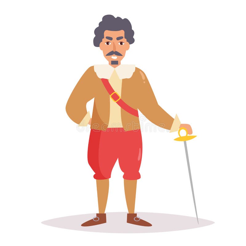 Musketeer Vector Cartoon Stock Illustrations – 145 Musketeer Vector ...