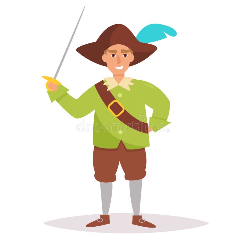 Musketeer Vector Cartoon Stock Illustrations – 145 Musketeer Vector ...