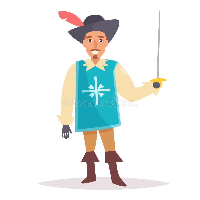 Musketeer Vector Cartoon Stock Illustrations – 145 Musketeer Vector ...