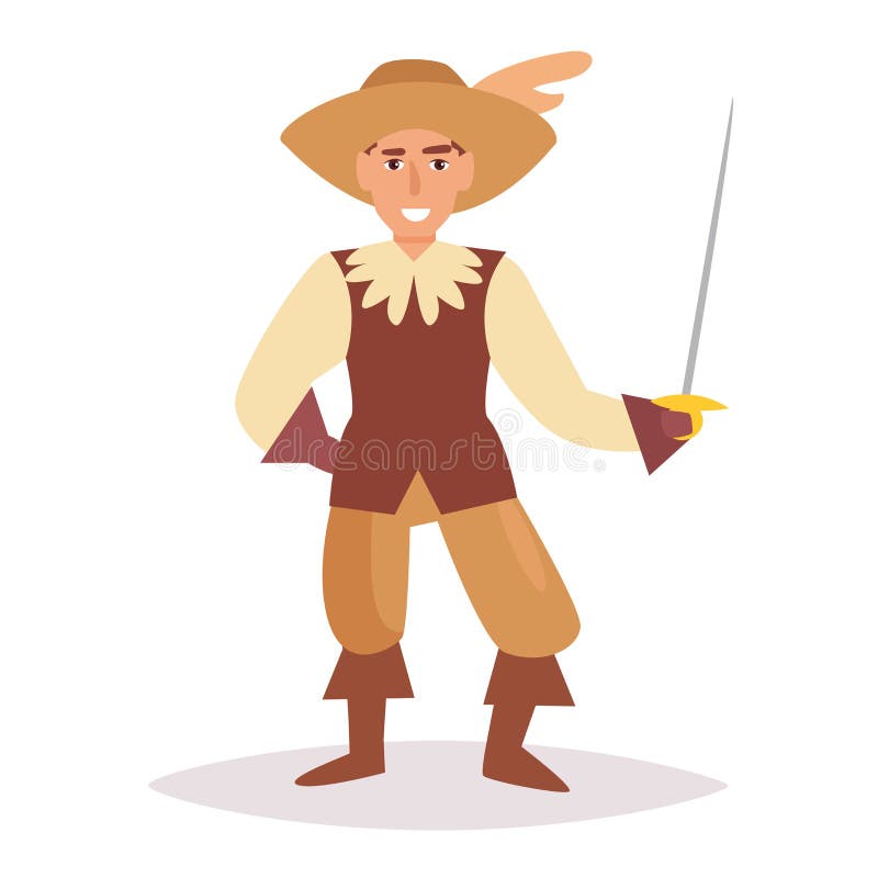 Musketeer Vector Cartoon Stock Illustrations – 145 Musketeer Vector ...