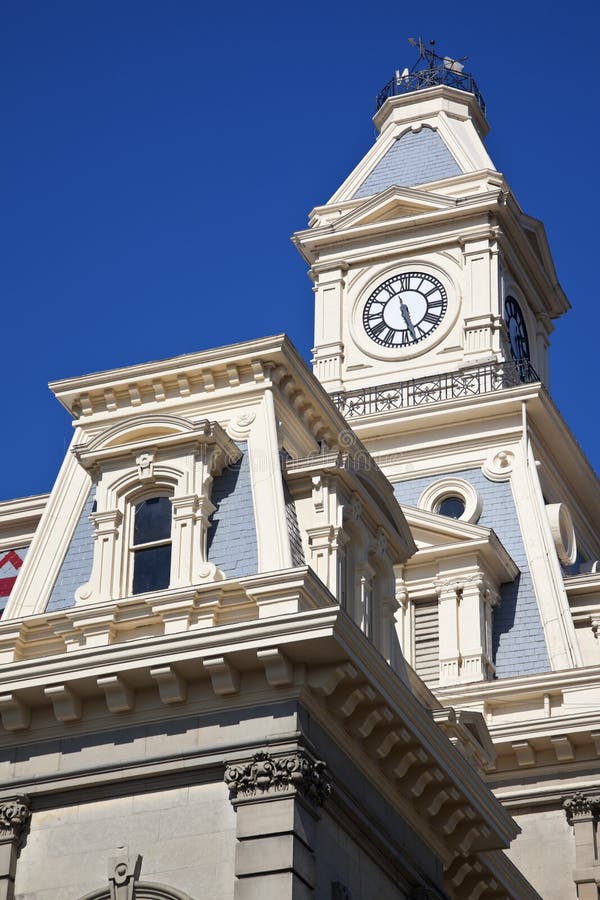 Muskingum County Courthouse Stock Photo - Image of tower, architecture ...
