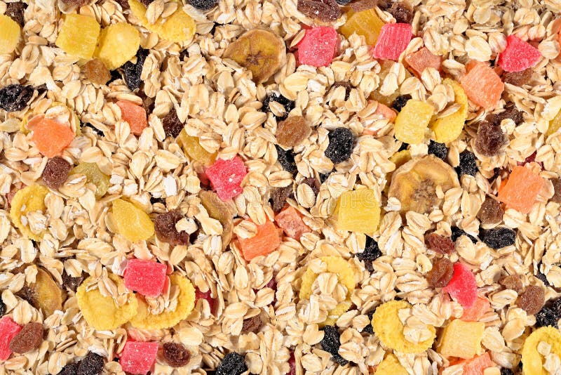 Musli and seeds texture stock photo. Image of food, breakfast - 64786280